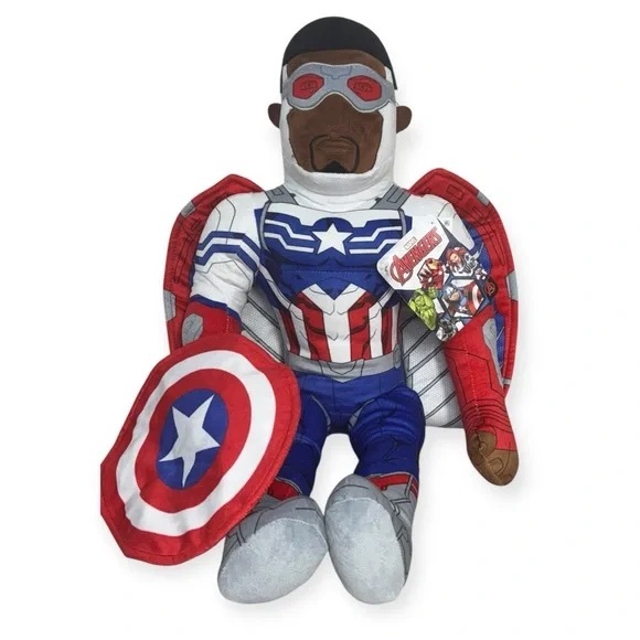 Marvel | Toys | Marvel Captain America Sam Wilson Plush Toy | Poshmark